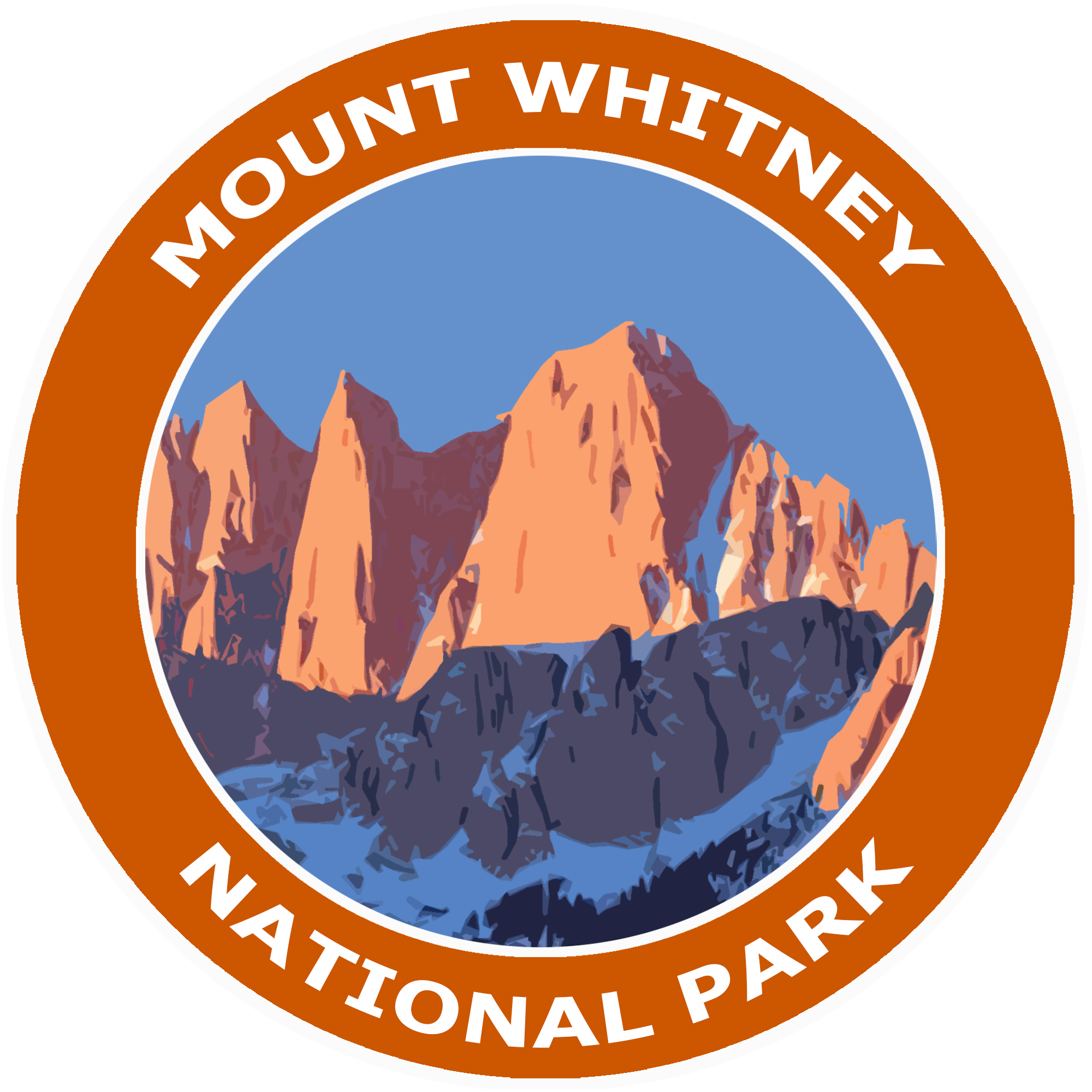 Mount Whitney - Car Truck Window Bumper Graphics Sticker Decal Souvenir ...
