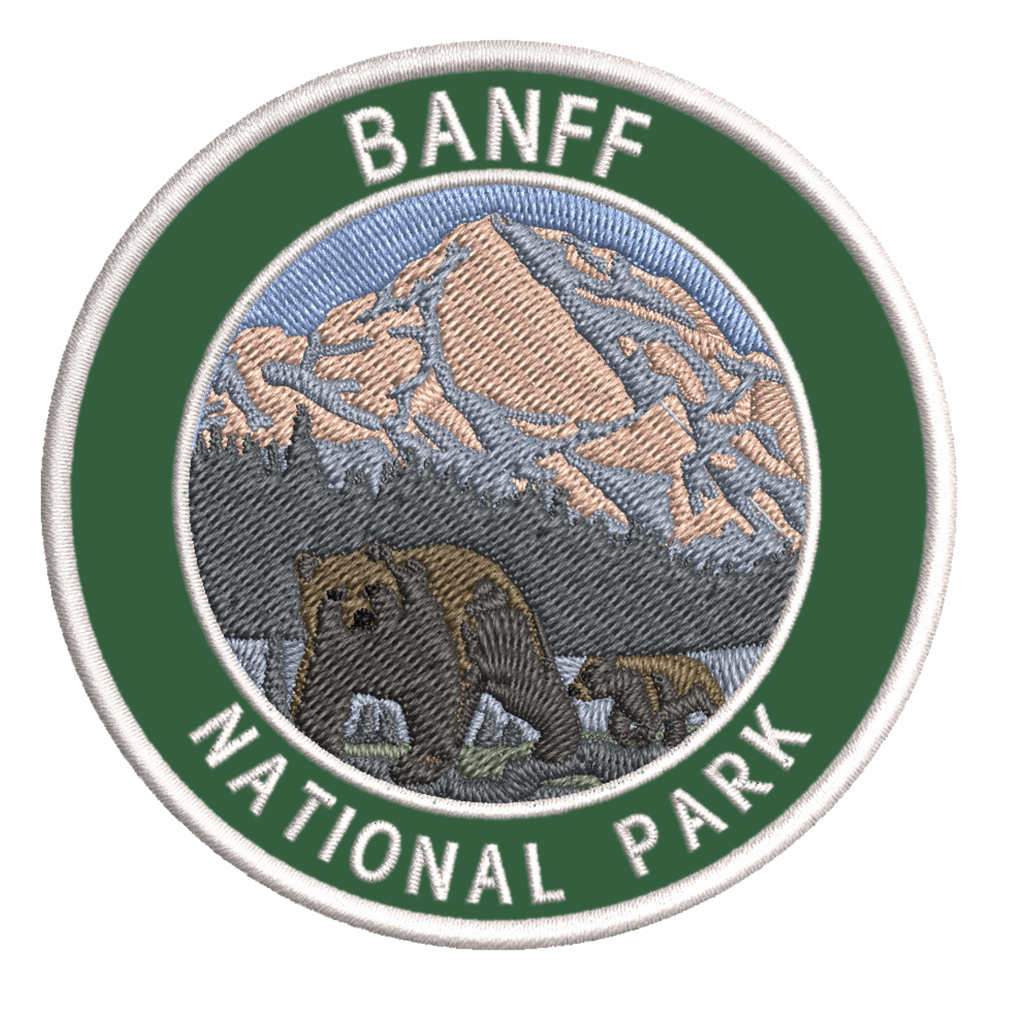 Banff National Park Patch Embroidered Iron-on Applique Souvenir Bear ...