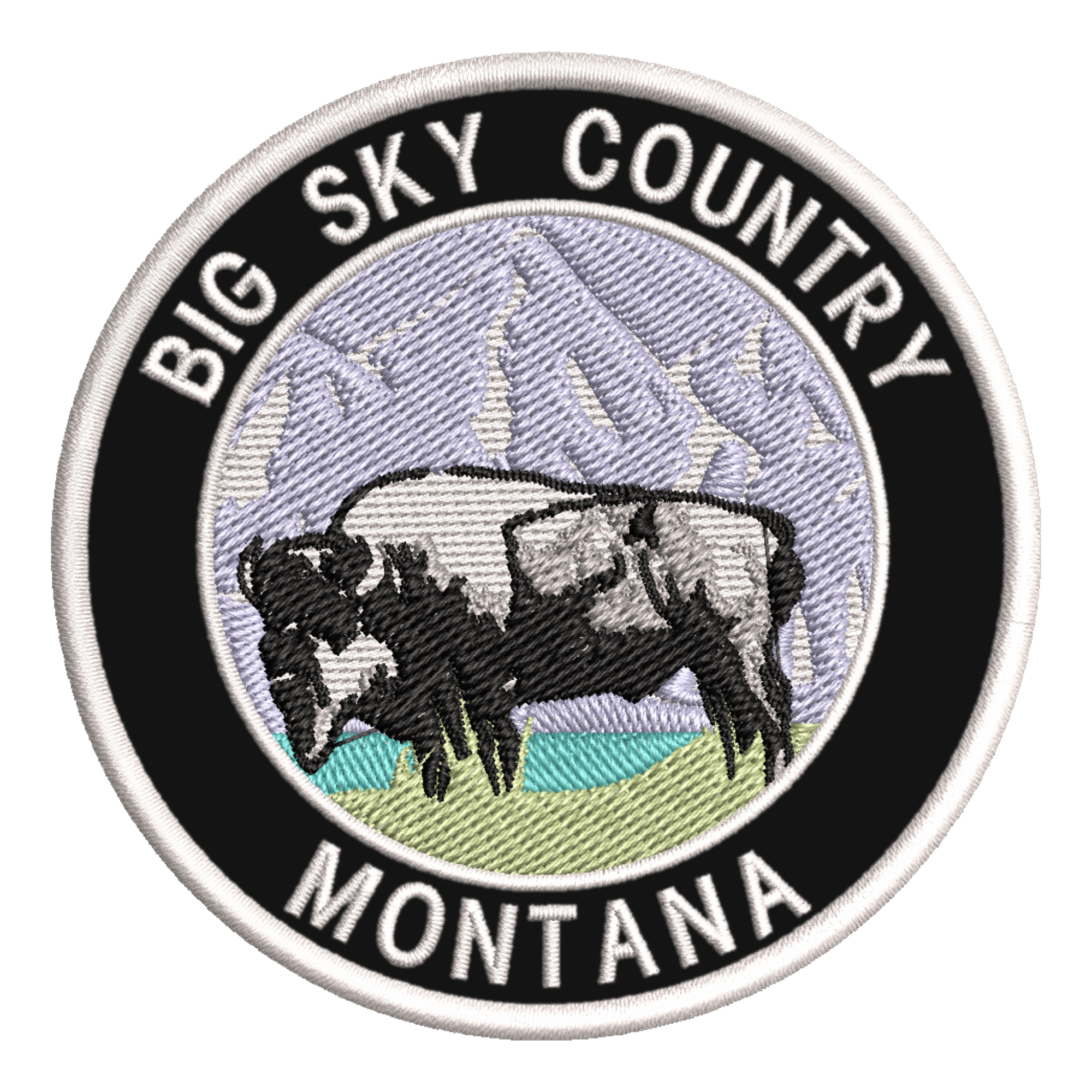 Big Sky Country Montana Patch Embroidered Iron-on Applique Souvenir ...